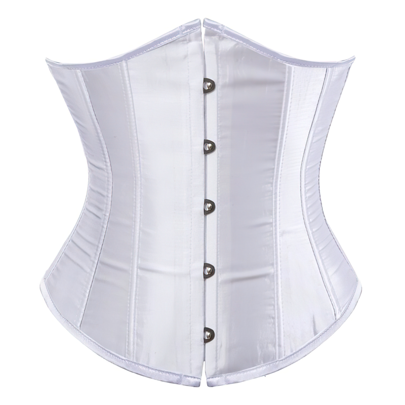 Corset Alb Elegant: Dantelă, Design Elegant - Lady Corset